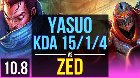 Yasuo Vs Zed Mid Kda 1514 13m Mastery Points Triple Kill