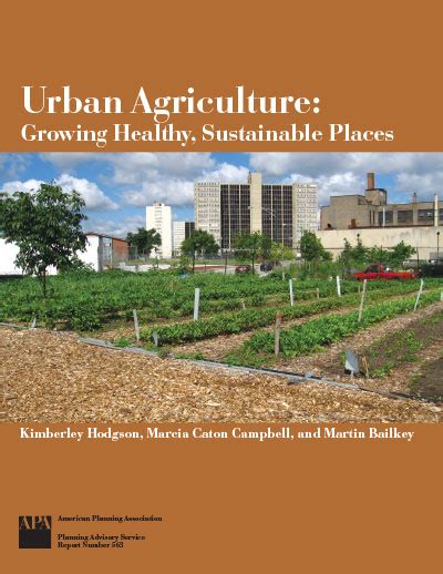 Urban Agriculture Growing Healthy Sustainable Places Growing Food