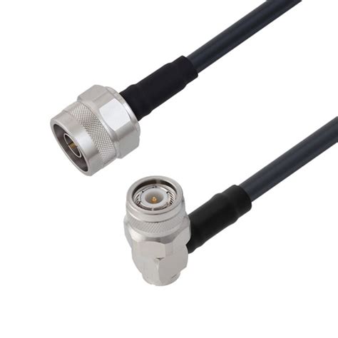 Low Loss N Male To TNC Male Right Angle Cable Assembly Using LMR 240 DB