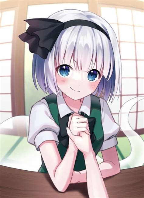 東方 妖夢ちゃんと腕相撲 鈴乃なるのイラスト Pixiv 妖夢 かわいい かわいいアニメの女の子 東方 かわいい