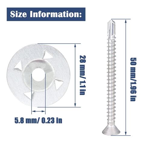 200 Pcs Foam Board Fasteners Kit Washers For Insulation Foam Board