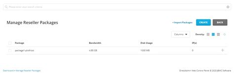 How To Add Edit Delete Reseller Packages In Directadmin Plothost