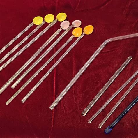 Glass Cocktail Stirrers Etsy
