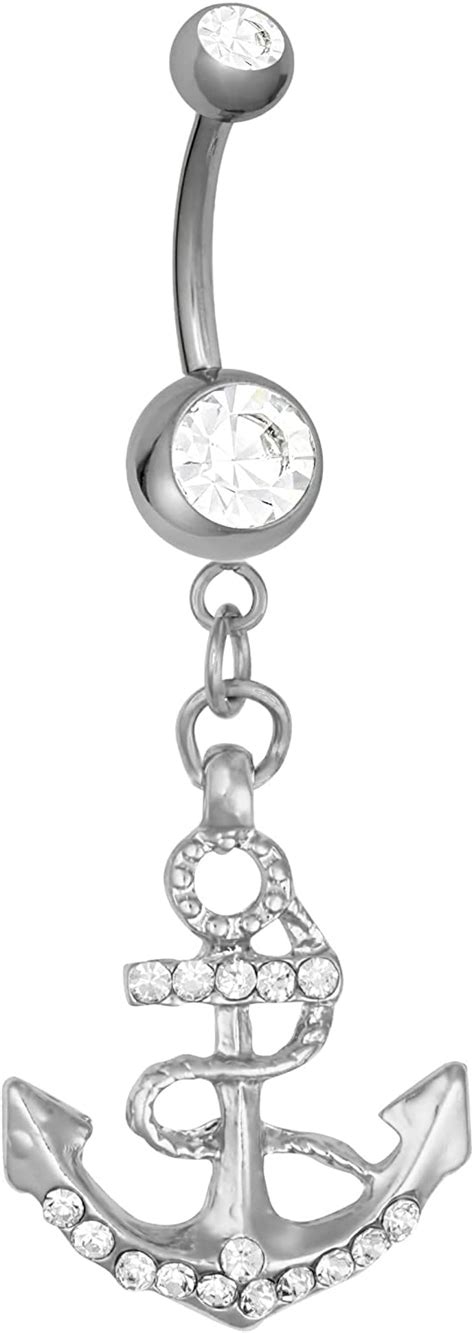 Anchor Belly Button Piercing