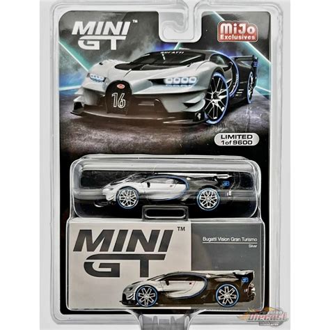 Chase Car Mini Gt 164 Bugatti Vision Gran Turismo Silver Mijo