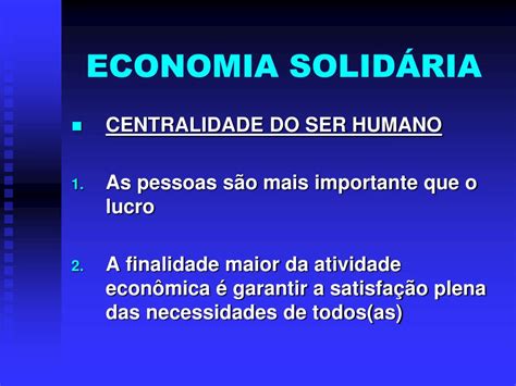 Ppt Economia SolidÁria Incubadoras E Processo De IncubaÇÃo
