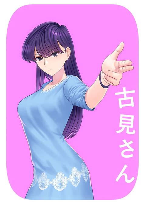 Hd Wallpaper Komi San Wa Comyushou Desu Anime Girls Long Hair Black Hair Wallpaper Flare