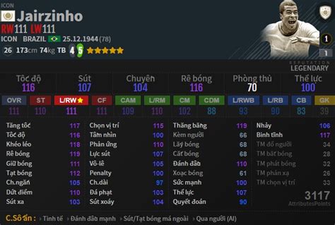 FO4 Review Jairzinho ICON Truyền nhân của Garrincha ONE Esports
