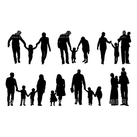 一家人 源文件下载【酷图网】一家人牵手散步温馨玩耍温情父爱母爱父亲节母亲节矢量一家人卡通一家人手绘一家人一家人插画一家人插图一家人剪影亲子家庭一家四口