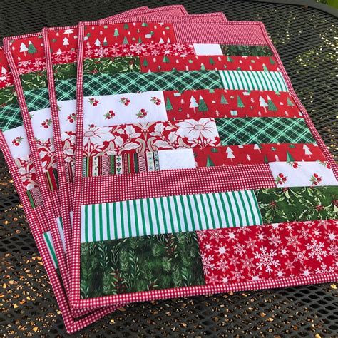 Patchwork Placemats Etsy