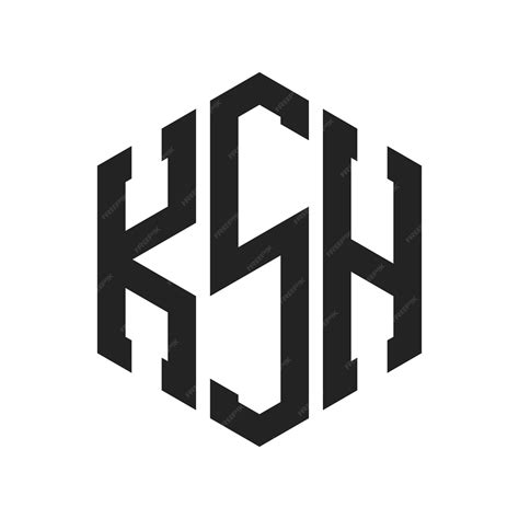Premium Vector Ksh Logo Design Initial Letter Ksh Monogram Logo Using