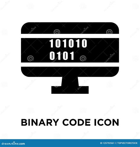 Binary Code Icon Vector Isolated On White Background Logo Concept Of Binary Code Sign On