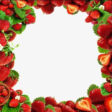 딸기 과일 경계 일러스트 Png 딸기 이미지 벡터 Psd 파일 Pngtree Ilustração De Frutas