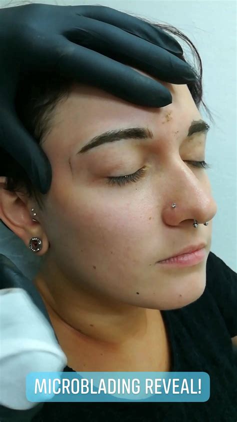 Microblading Reveal 😍 Microblading Eyebrows Cosmetictattoo Eyebrowtattoo By Cosmetic