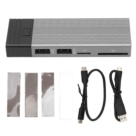Nvme SSD Enclosure In USB M NVME NGFF Maximum Gbps Auto Sleep NGFF SSD Enclosure For