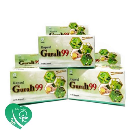Jual Kapsul Gurah 99 Herbal Terapi Batuk Asma Flu Bronkhitis Sesak