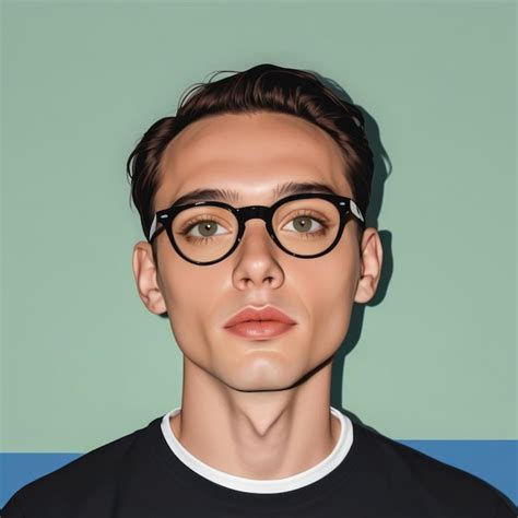 A Man Wearing Glasses And A Shirt That Says He Is Wearing A Shirt