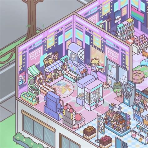 Pocket Love Room Design Arcade Room Arcade Room Pocket Game Anime