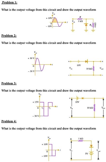 Solved Problem 1 What Is The Output Voltage From This Circuit And