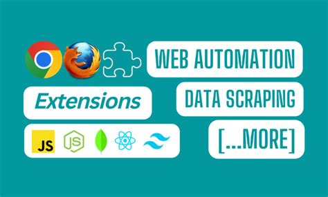 create chrome extension for web automation and data scraping by