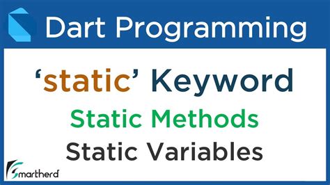 Dart Static Variables And Methods Dart Tutorial For Flutter 98 Youtube