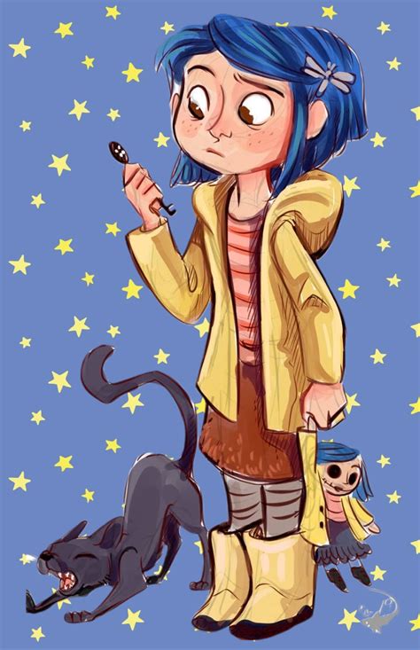 Coraline Drawing Coraline Doll Coraline Jones Desenhos Tim Burton