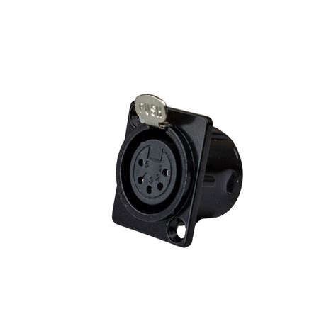 5 Pin Dmx Chassis Panel Mount Socket Female Titan Av