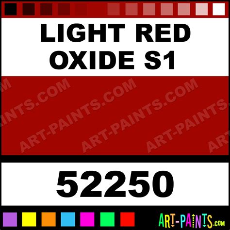 Light Red Oxide S1 Artist Acrylic Paints 52250 Light Red Oxide S1