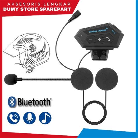 Jual Intercom Bt12 Intercom Helm Headset Bluetooth Helm Motorcycle Bt 12 Shopee Indonesia