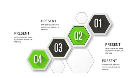 Three Hexagons With Numbers Google Slide Theme And Powerpoint Template