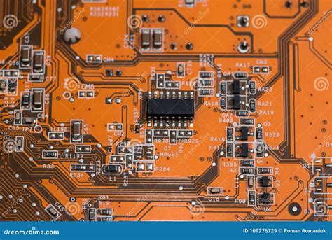 Computer Motherboard Macro Stock Image Image Of Digital