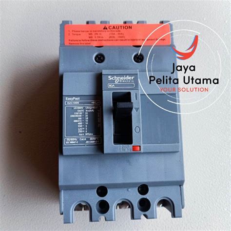 Mccb EZC100N Schneider 15 18ka 3p 60 75 80 100a Lazada Indonesia