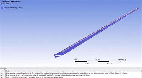 Turbine Blade Wont Mesh Ransys