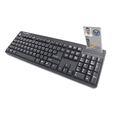 Rocstor Ks20t 104 Key Keyboard With Built In Smart Card Reader Usb