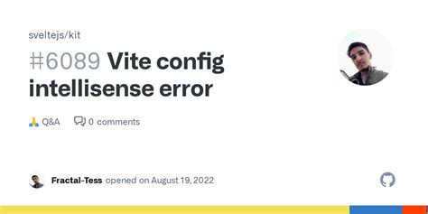 Vite Config Intellisense Error Sveltejs Kit Discussion 6089 GitHub