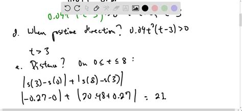 SOLVED 1 4 A Particle Moves According To A Law Of Motion S F T I When Is The Particle