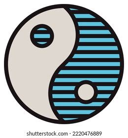 Yin Modern Concept Ui Ux Icon Stock Vector Royalty Free Shutterstock