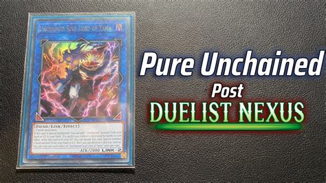 Destroy Pure Unchained Deck Profile Post Dune Youtube