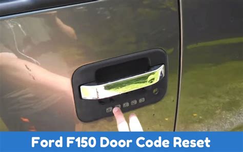 Ford F Door Code Reset No Factory Code Needed