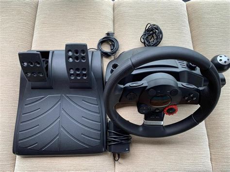Logitech Driving Force Gt Steering Wheel Video Gaming Video Game Consoles Others On Carousell