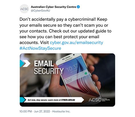 Email Security Tips From The Australian Cyber Security Centre