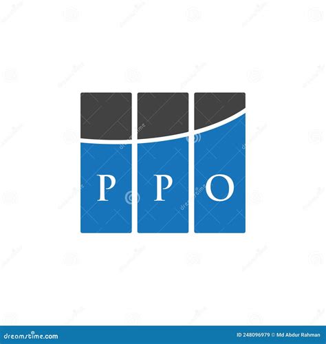 Ppo Letter Logo Design On White Background Ppo Creative Initials