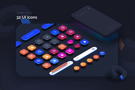 工具組ui Ux場景建立者移動應用程式設計智能手機模型與活動塊和連接創建使用者介面現代向量圖等軸測樣式向量圖形及更多等軸測投影圖片 Istock
