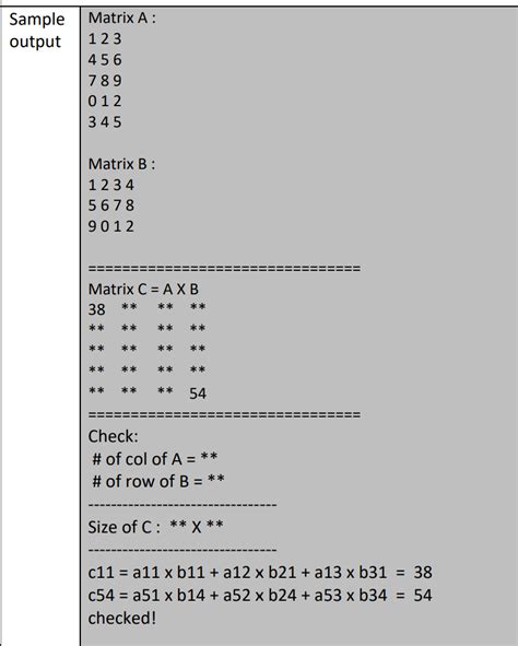 Solved Write A Program To Perform Matrix Multiplication Chegg