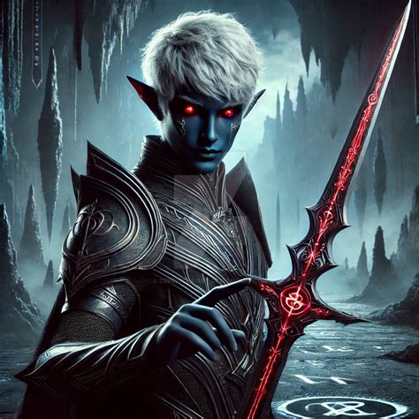 A Unique Original Drow Sword Master By Dzprinceaiart On Deviantart