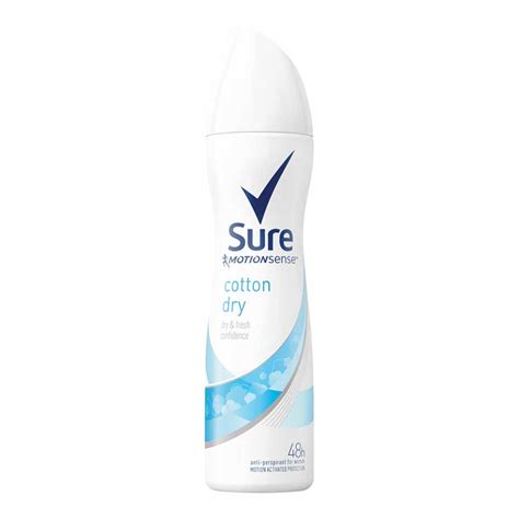 Sure Cotton Dry Anti Perspirant Deodorant 150ml Wilko