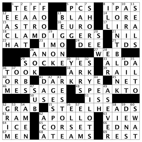 Crossword Before They Were Loggers University Of Puget Sound