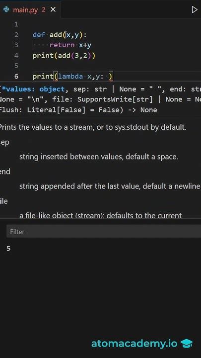 Python Lambda Function In 1 Min Python Programming Coding Lambda
