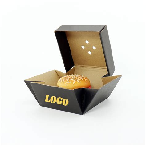 Thick Burger Box Corrugated Packaging Manufacturer New Design Burger