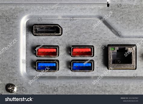 Multiple Ports On Computer Show Usb Stock Photo 2211567967 Shutterstock